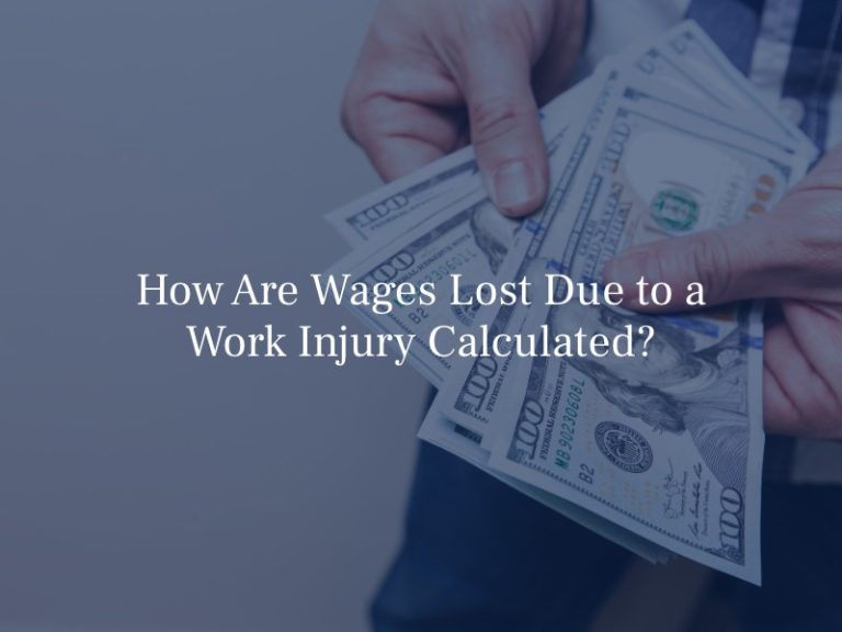 How Are Wages Lost Due to a Work Injury Calculated?
